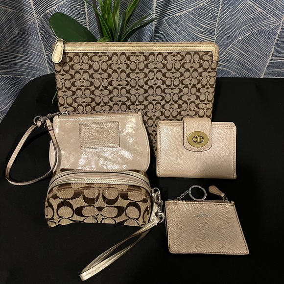 Coach | Bags | Gold Coach Bundle | Poshmark